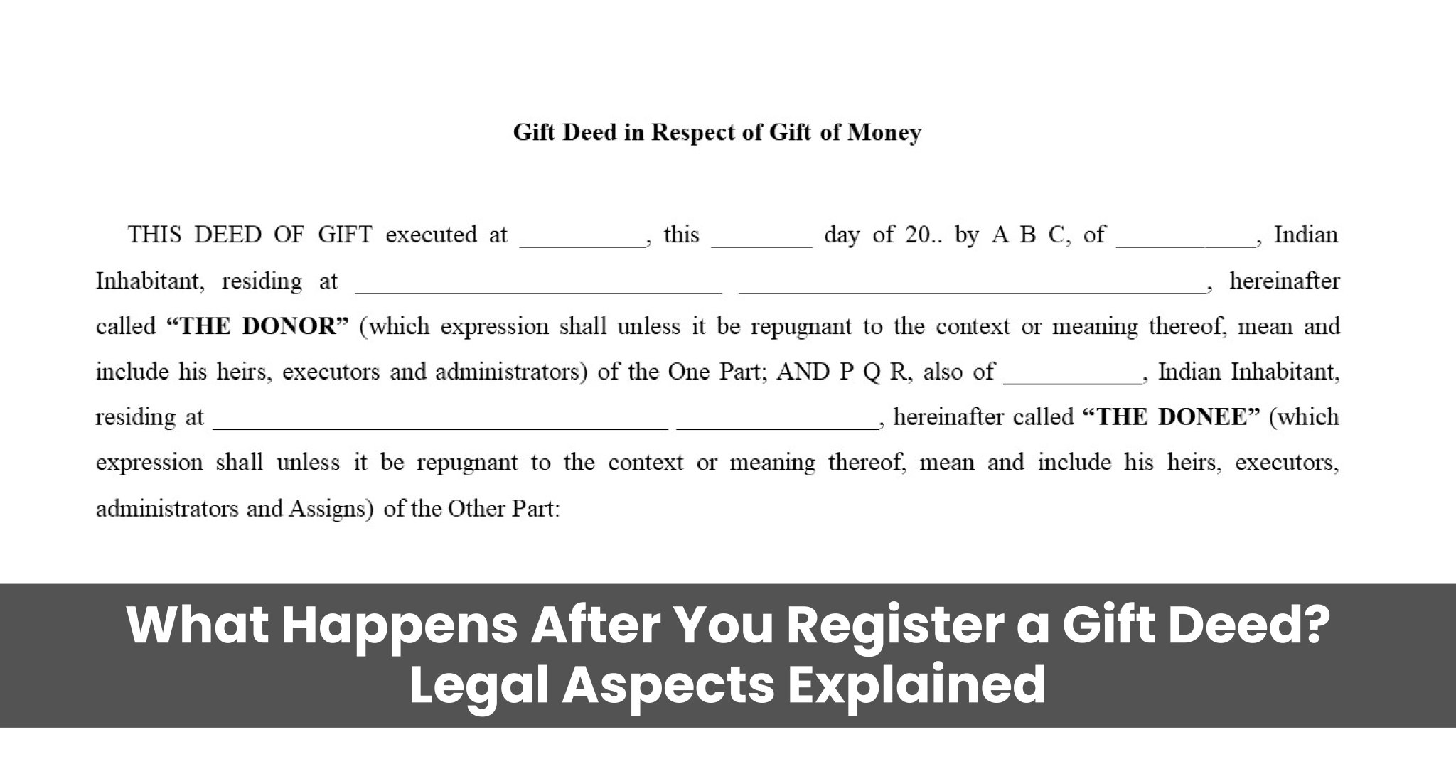 Gift Deed Registration in Tamil Nadu: Rules & Legal Steps